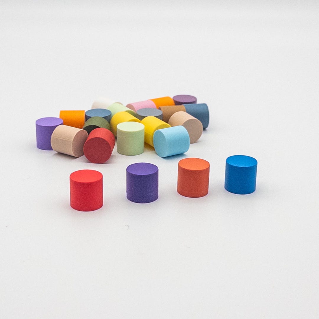 Universal Board Game Cylinders | 25+ Colors | 15mm X 16mm | - Etsy
