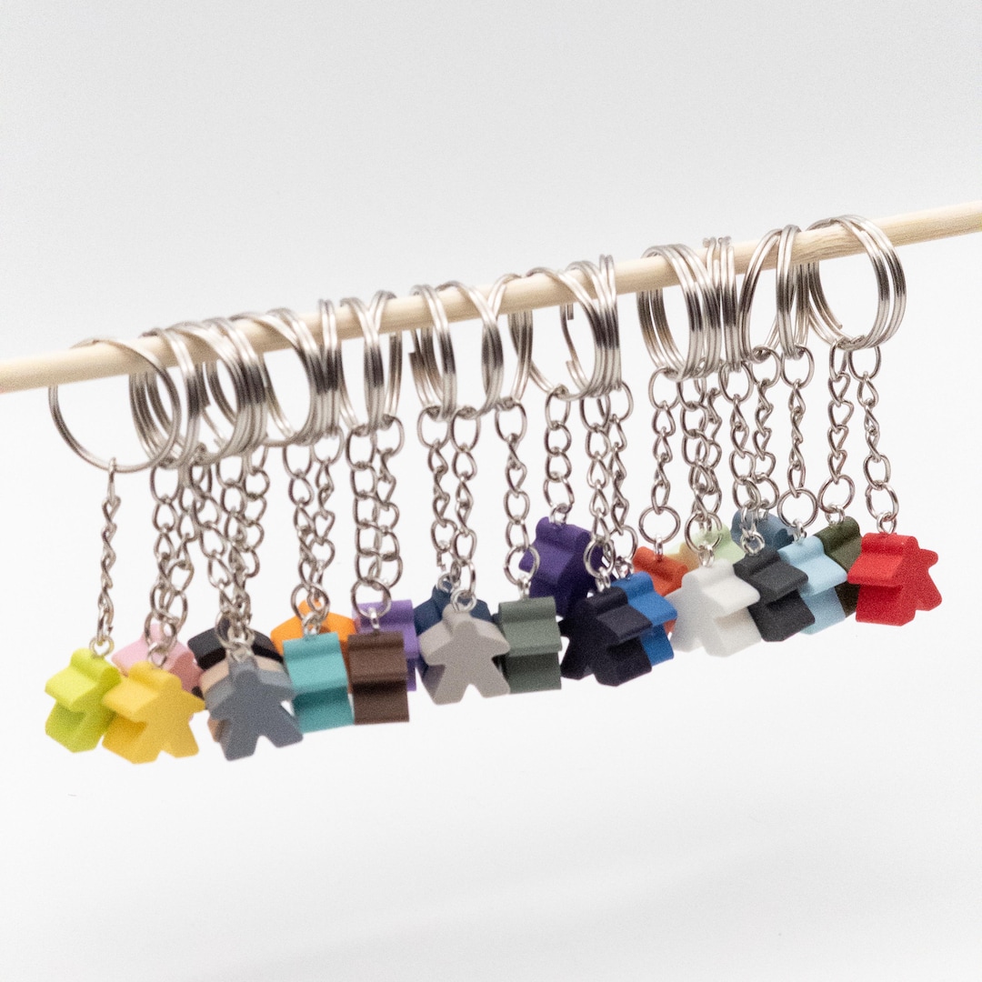 Meeple Keychain | 25+ Colors | Board Game Keychains - Etsy