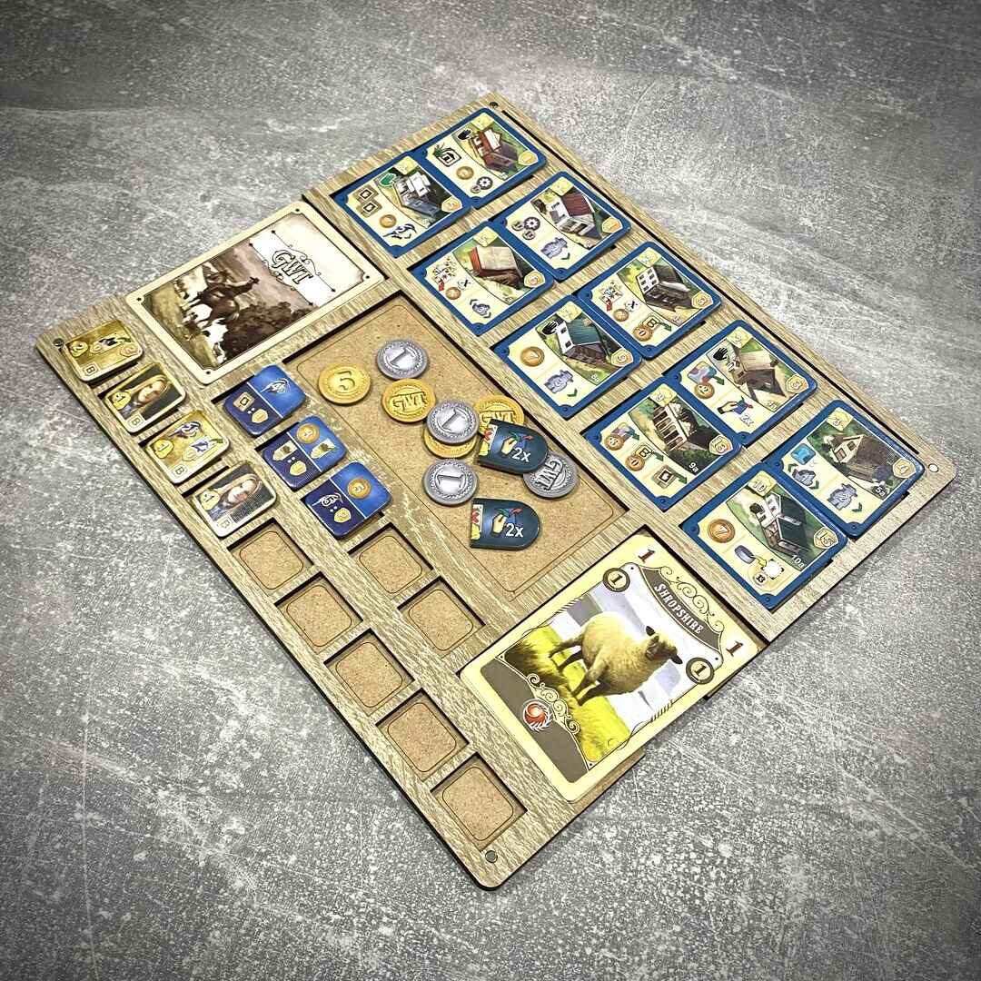 Great Western Trail Player Board – HDF Organizer Tray - Etsy