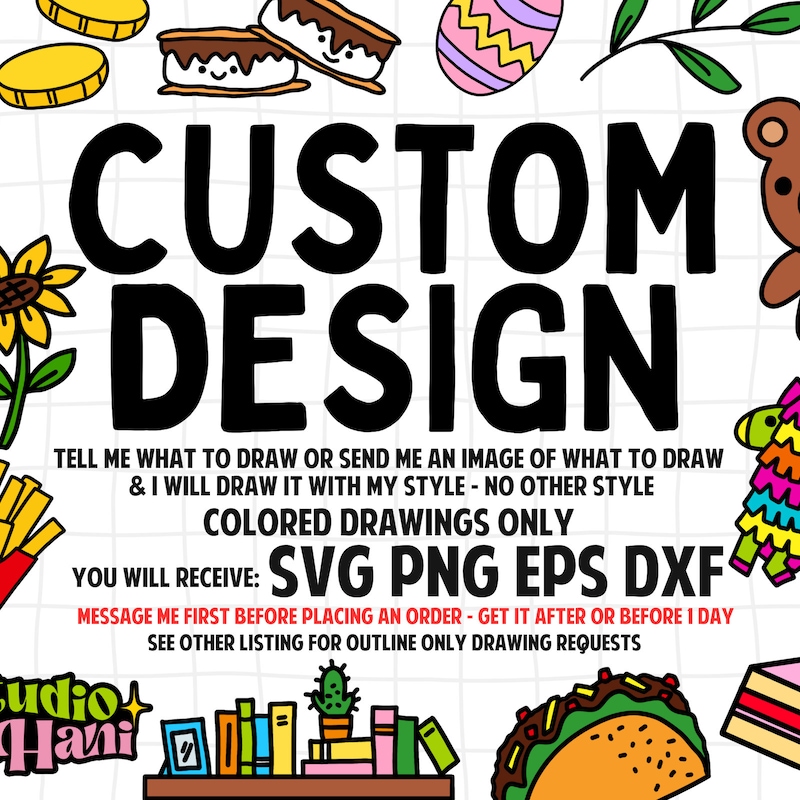Cartoon Style Custom Logo - Etsy