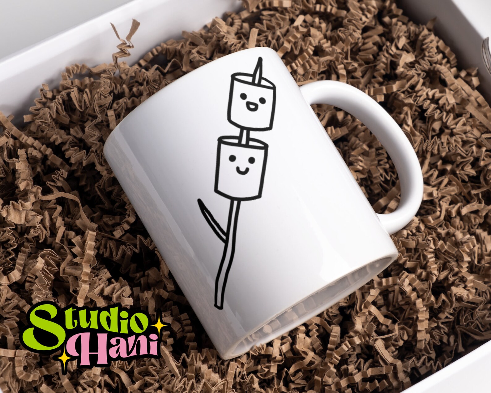 Smores SVG PNG Bundle Marshmallow Outline Black and White Clipart Cut ...