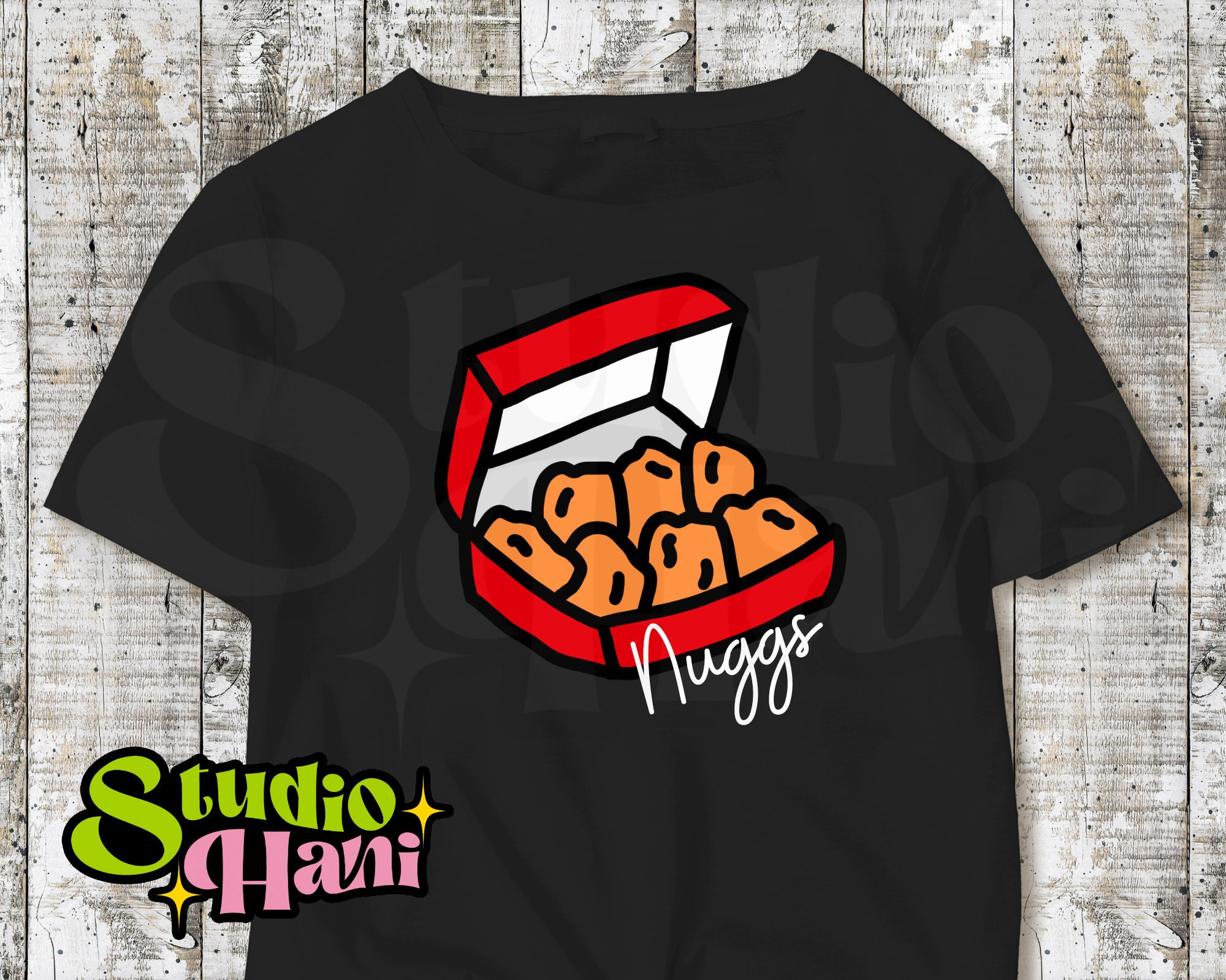 Chicken Nuggets SVG PNG Nuggs Nugget Fast Food Cut File Silhouette ...