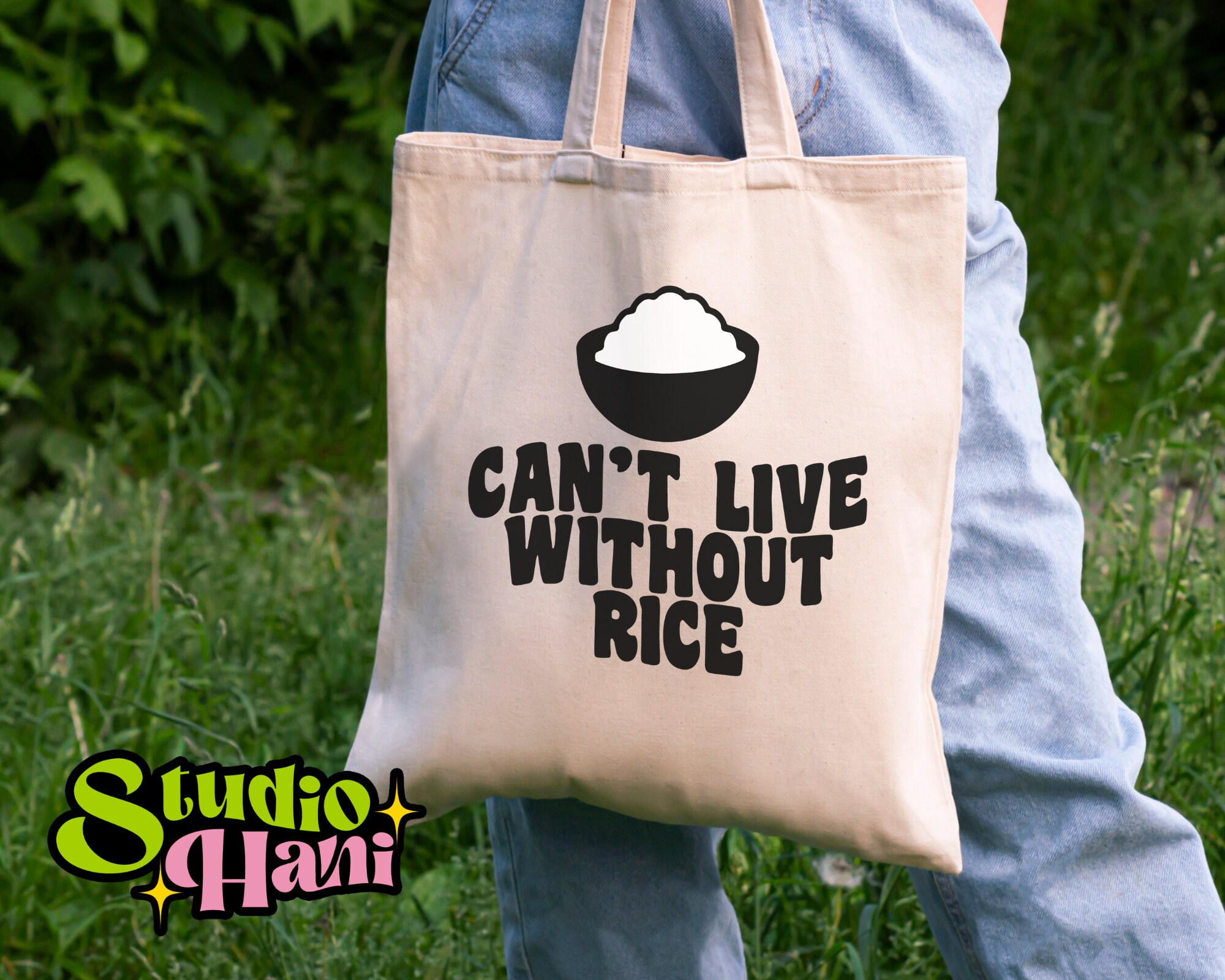 Cant Live Without Rice SVG PNG Filipino Pinoy Food Kanin Funny Asian ...