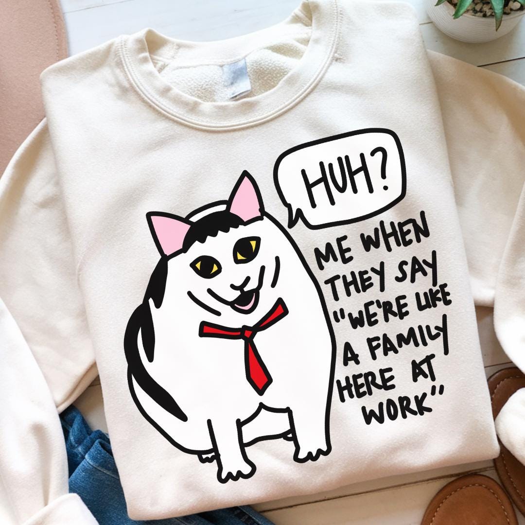 Huh Cat PNG Clipart Work Family Corporate Funny Cartoon Relatable ...
