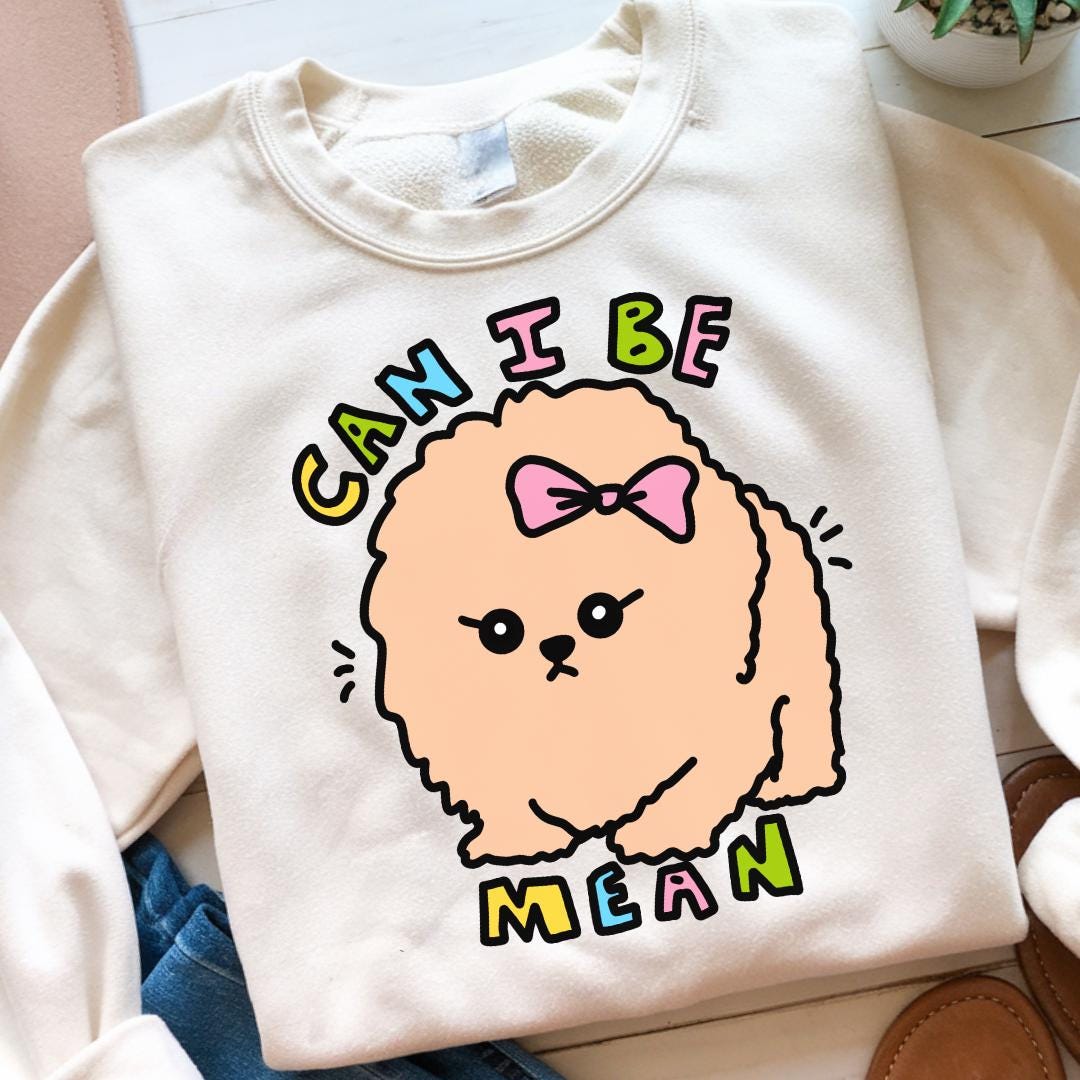 Can I Be Mean SVG PNG Cute Clipart Funny Dog Lover Pomeranian Cut File ...
