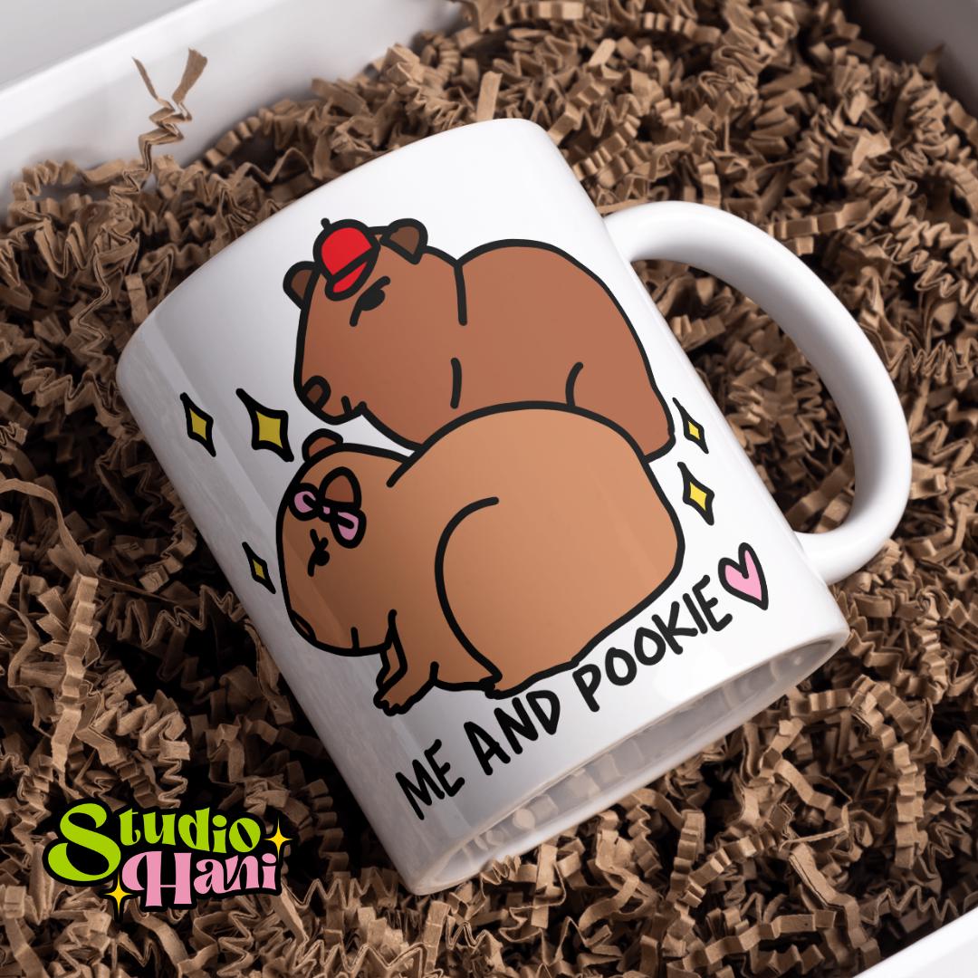 Me and Pookie PNG SVG Capybara Couple Love Trendy Design Funny Mental ...
