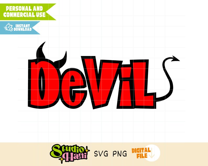 Devil Y2K SVG PNG Retro Trendy Design for T Shirts Stickers Cut File ...