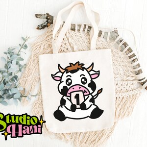 Cow Number 2 SVG PNG Doodle Cute Cattle Birthday Party Theme Event 2nd ...