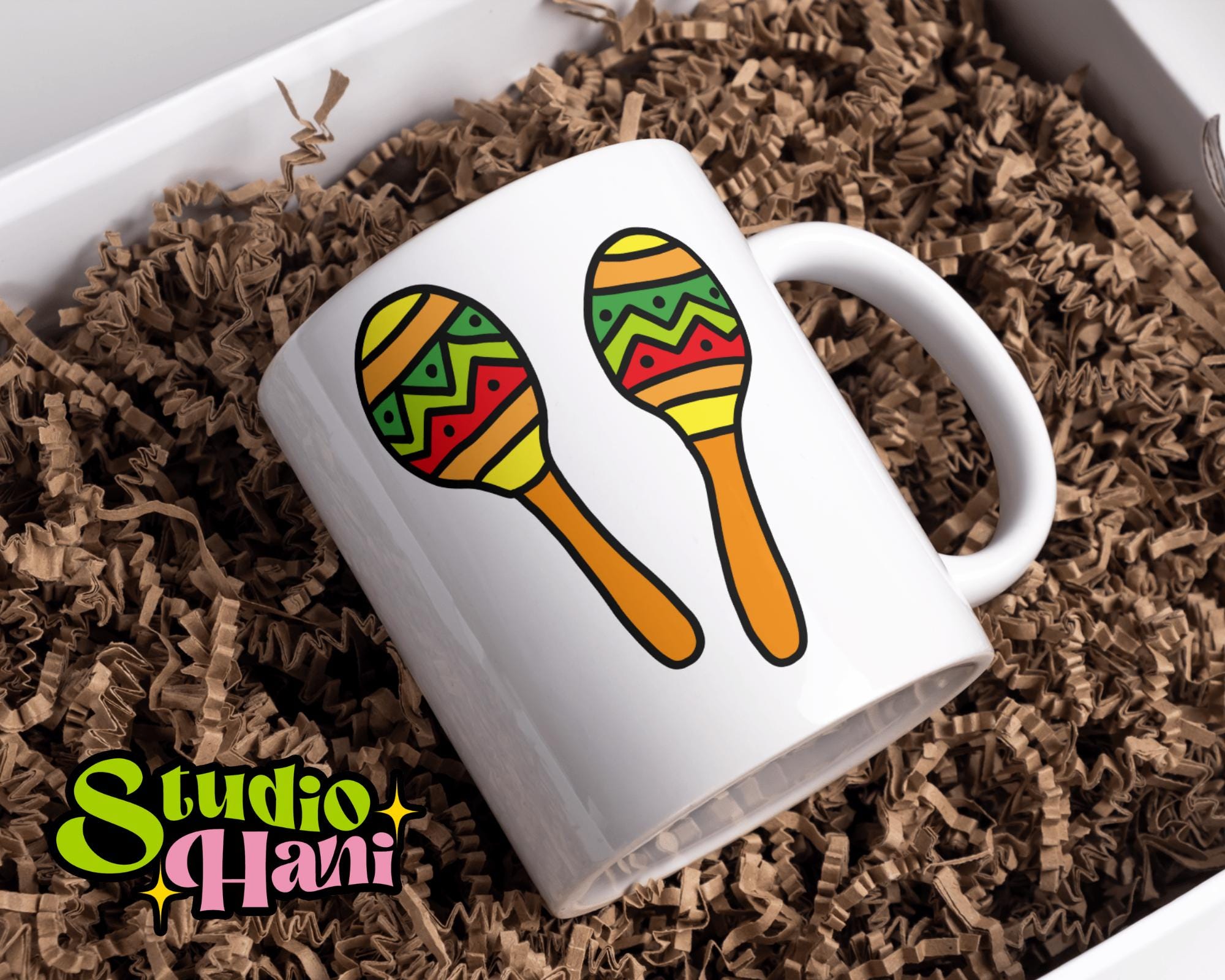Maracas SVG PNG Clipart Music Fiesta Party Graphic Printables Trendy ...