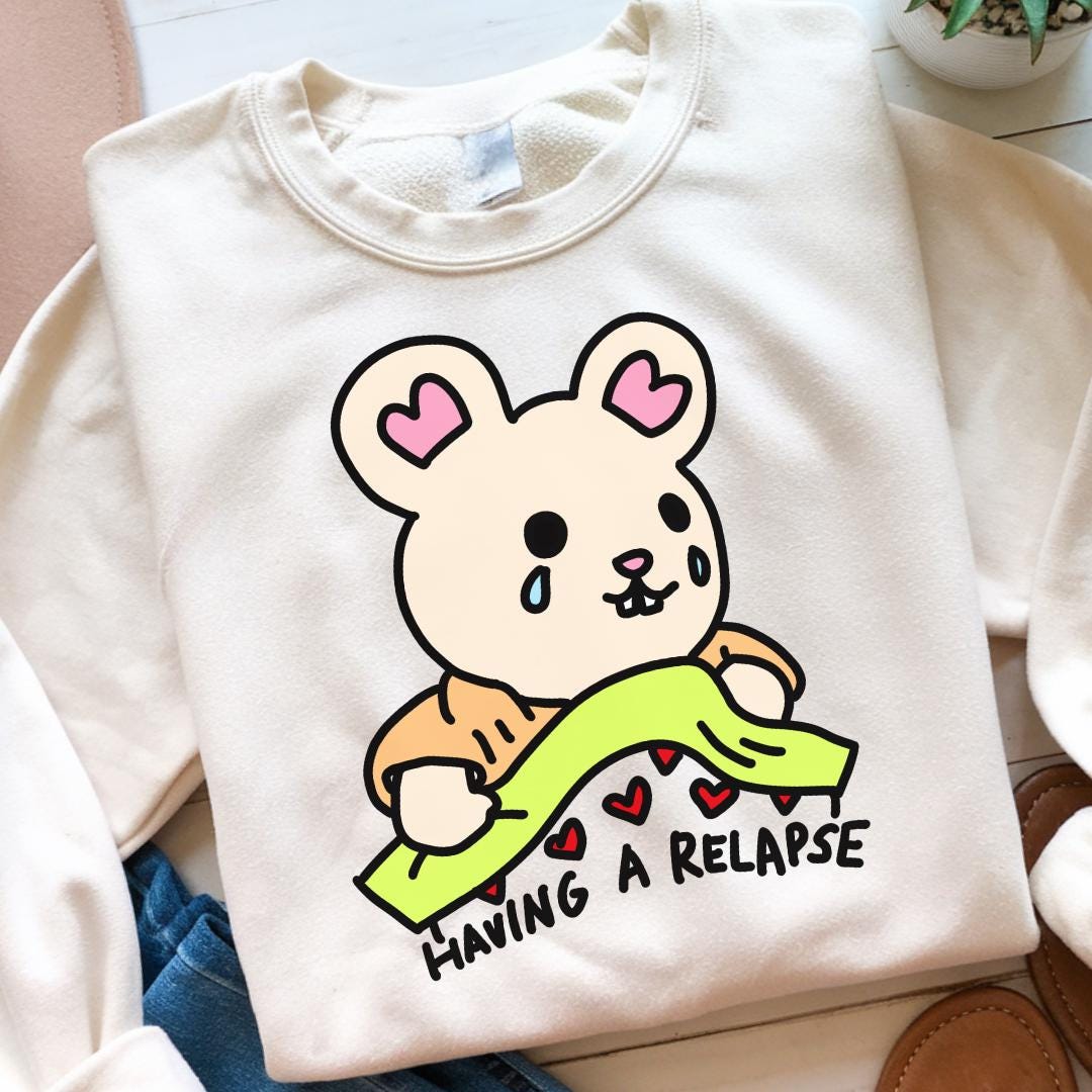 Having A Relapse SVG PNG Cute Mouse Self Love Trendy Design Funny ...
