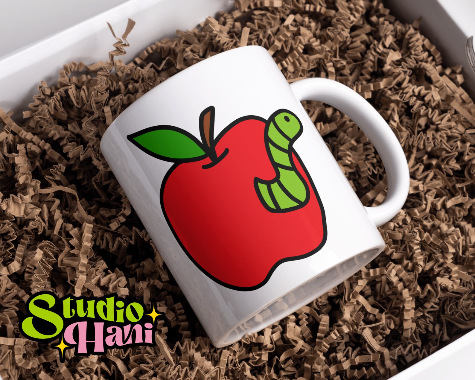 Apple Doodles SVG PNG Bundle Red Fruit Apples With Worm Bite Clipart ...