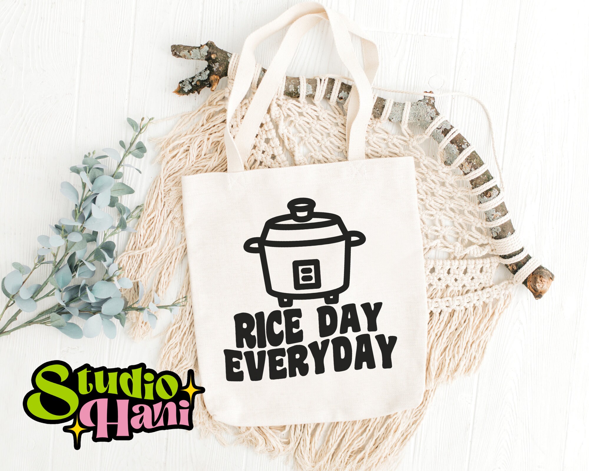 Rice Day Everyday SVG PNG Filipino Pinoy Food Kanin Funny Asian Food ...