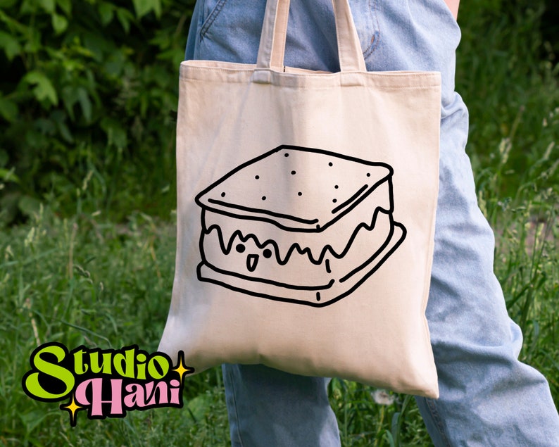 Smores SVG PNG Bundle Marshmallow Outline Black and White Clipart Cut ...