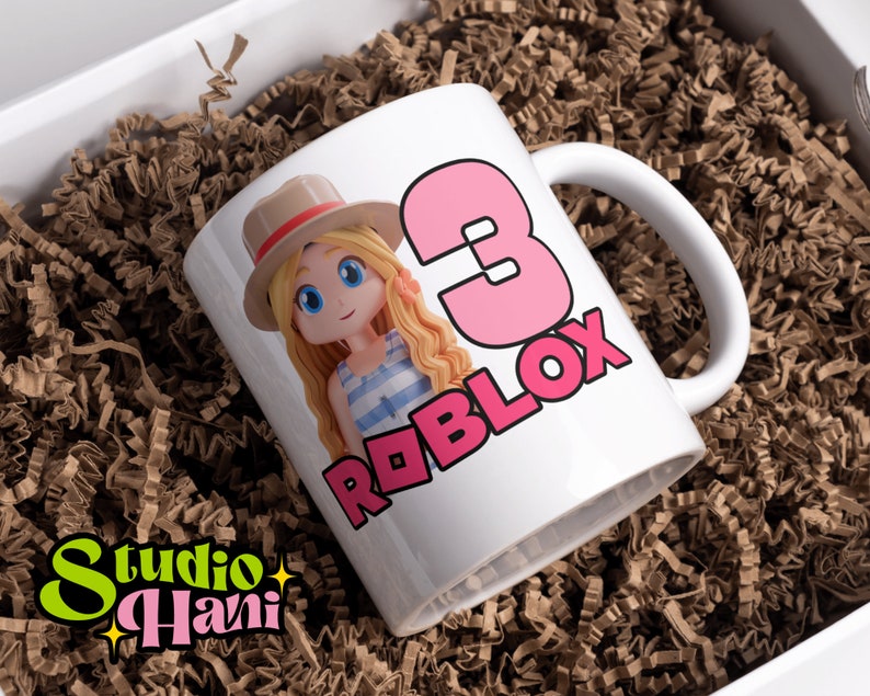 Roblox Girl Cake Topper PNG Cute Summer Girl Character Clipart Design ...