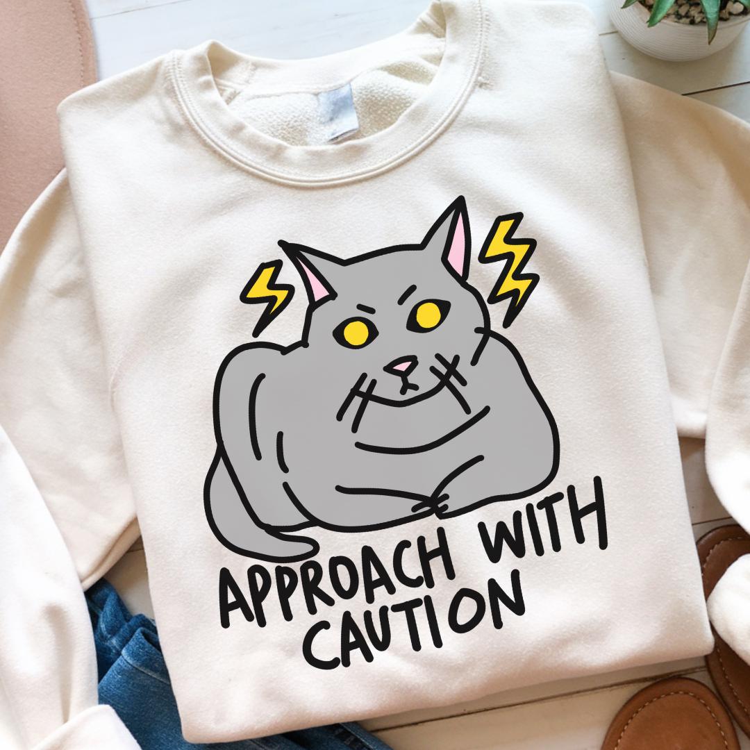 Approach With Caution Cat PNG Clipart Sassy Angry Funny Cartoon ...