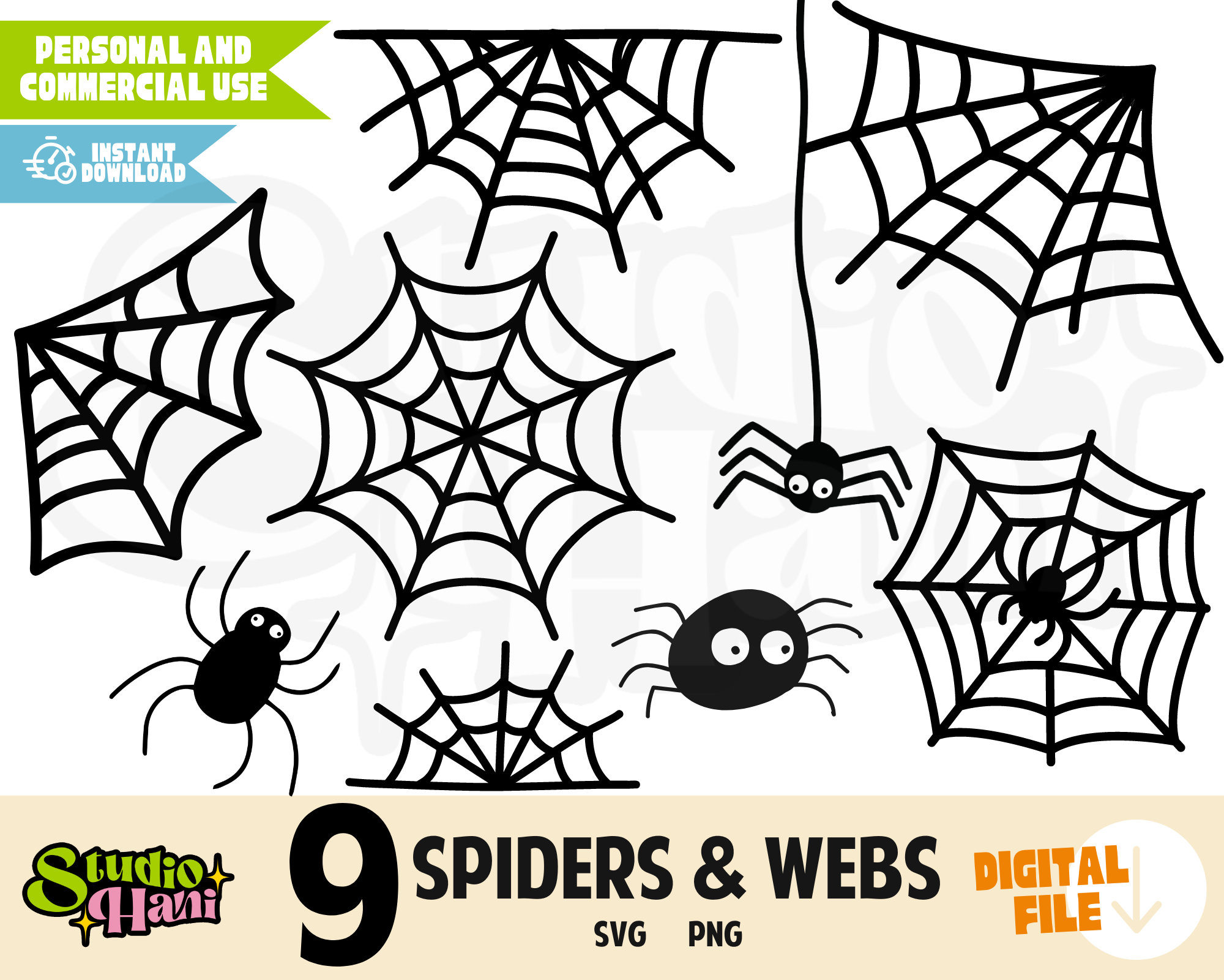 Spider Web SVG PNG Spiders Webs Halloween Spooky Retro Groovy Funny ...