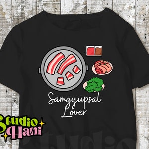 Korean Food SVG PNG Samgyupsal Set Korea BBQ Foodie Grill Barbecue Cut ...