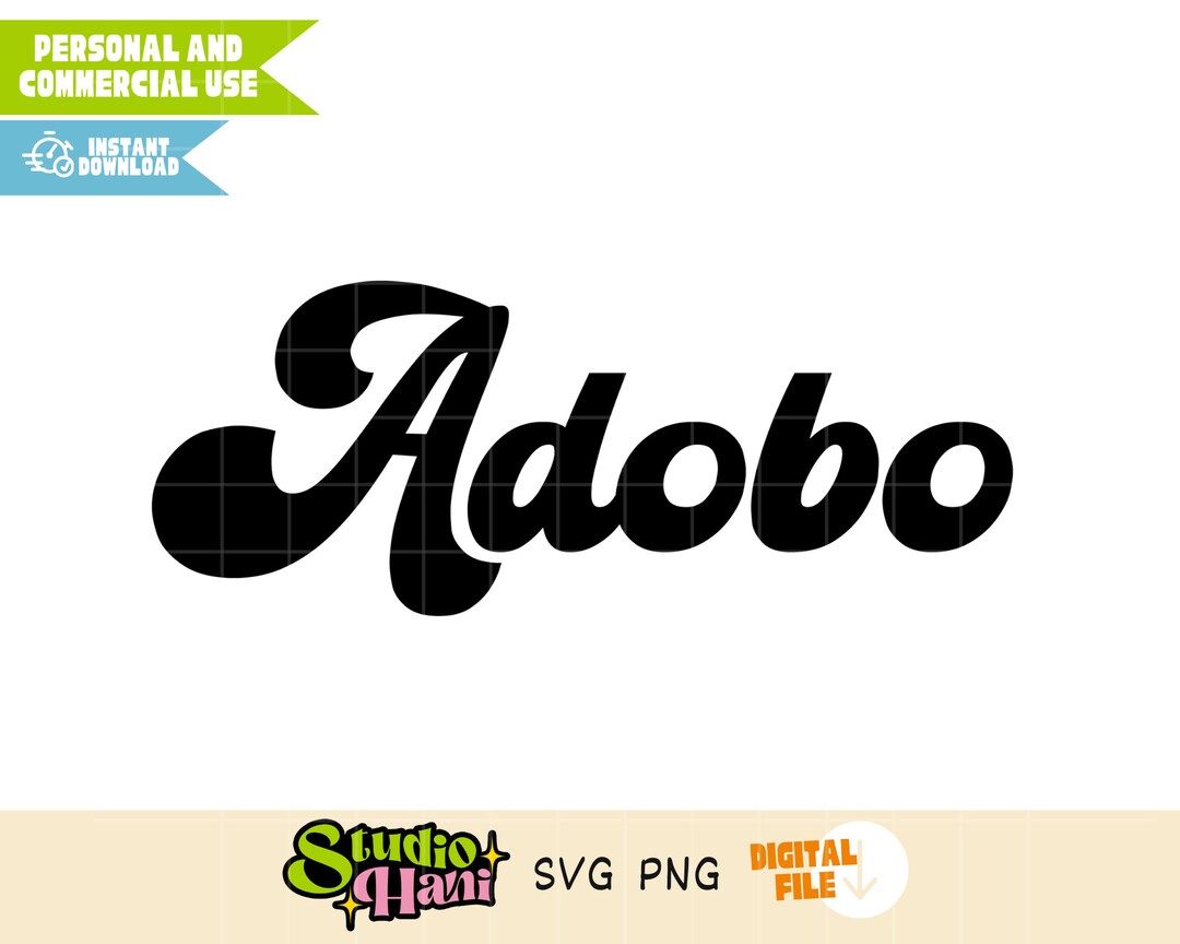 Adobo SVG PNG Retro Clipart Commercial Use Digital Download Pinoy ...