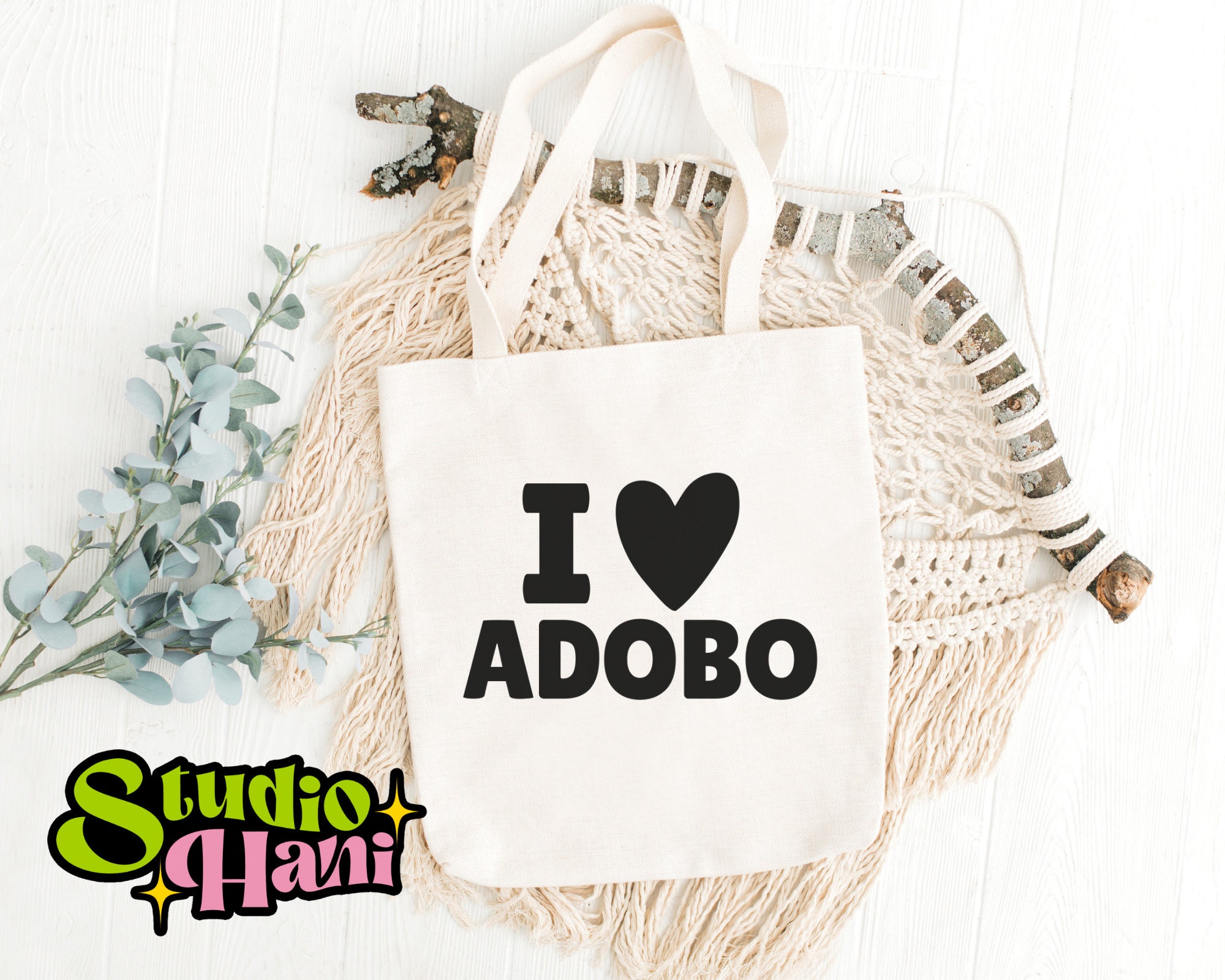 I Love Adobo SVG PNG Filipino Pinoy Food Funny Asian Food Bowl Cut File ...