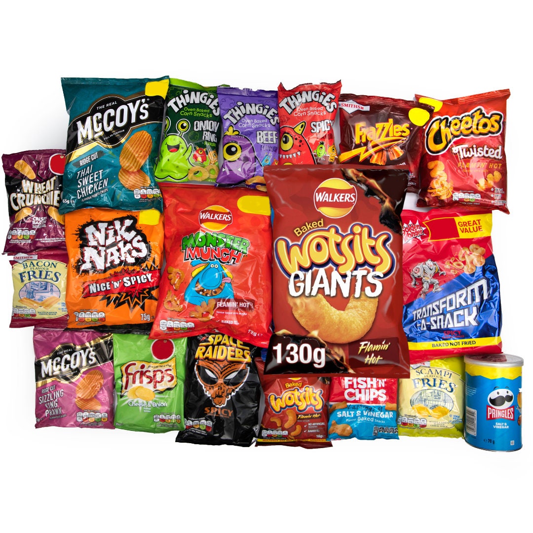 Munchied Potato Crisps Gift Hamper Sets/including a Retro, Classic ...