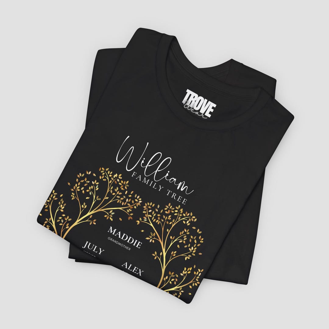Personalized Family Tree T-shirts Group Family Shirts Custom Family ...