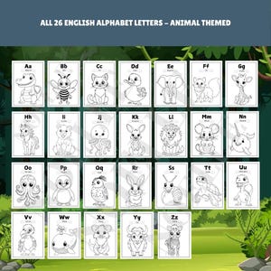 Animal Alphabet Coloring Book for Kids | Fun Educational A-Z Activity ...