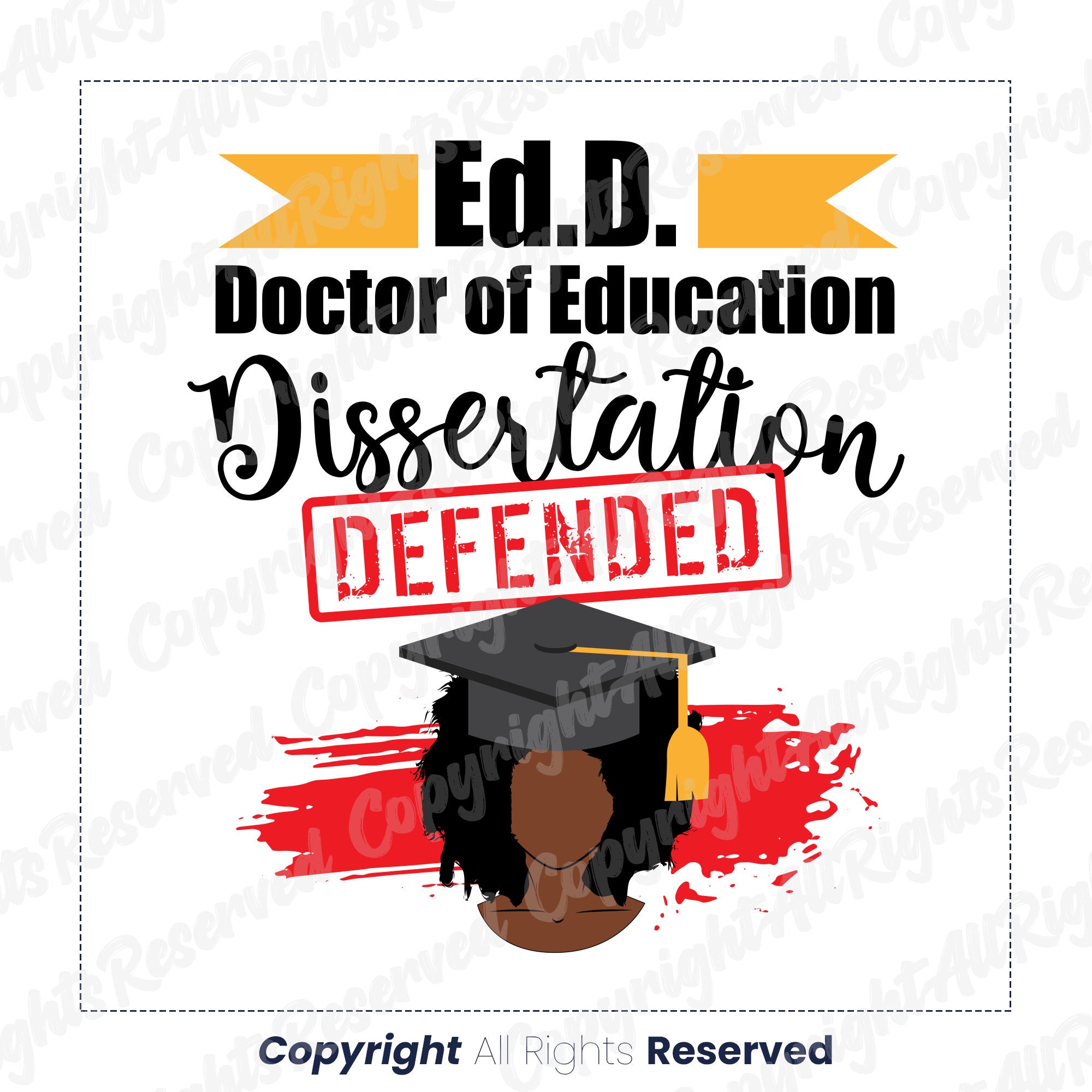 Ed.d. Doctor of Education Dissertation Defended Graduation Svg, Doctor of Education Svg, Edd ...