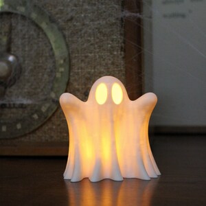 Cute Ghost With Tea Light - Halloween Decoration With LED Tea Light ...