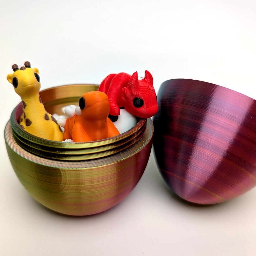 Mystery Easter Egg: 10 Mini Articulating Animal Figures for Surprise ...