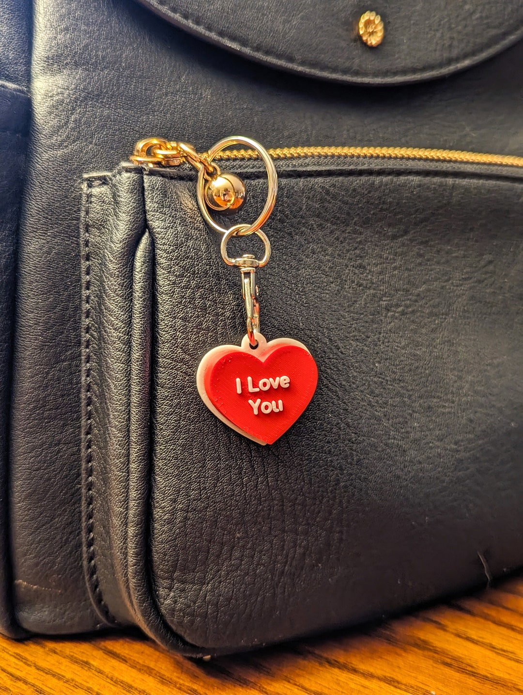 Custom 3D Printed Candy Heart Keychain With Love Message Romantic ...