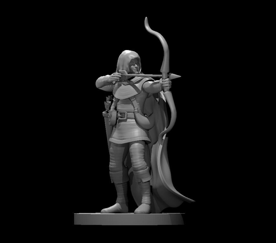 Male Elf Ranger Miniature Dnd and Other Fantasy Games 28mm and 32mm ...