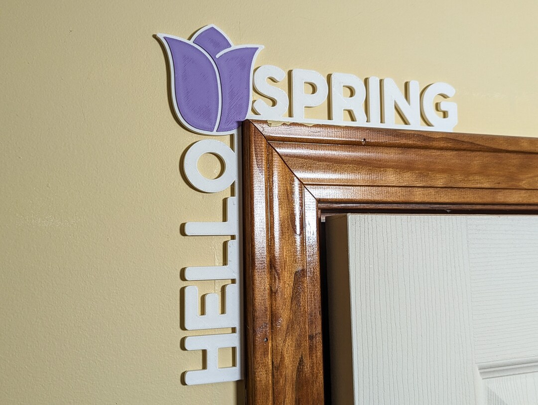 Spring Floral Corner Sign - Charming Home Decor for Housewarming or ...