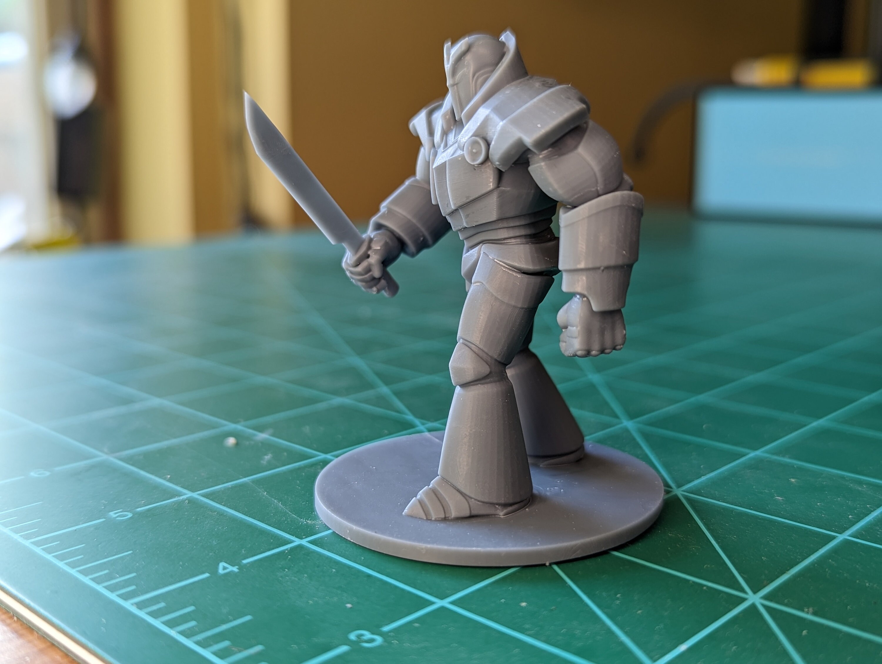 Resin Printed Iron Golem Miniature Unpainted, High-detail Fantasy ...