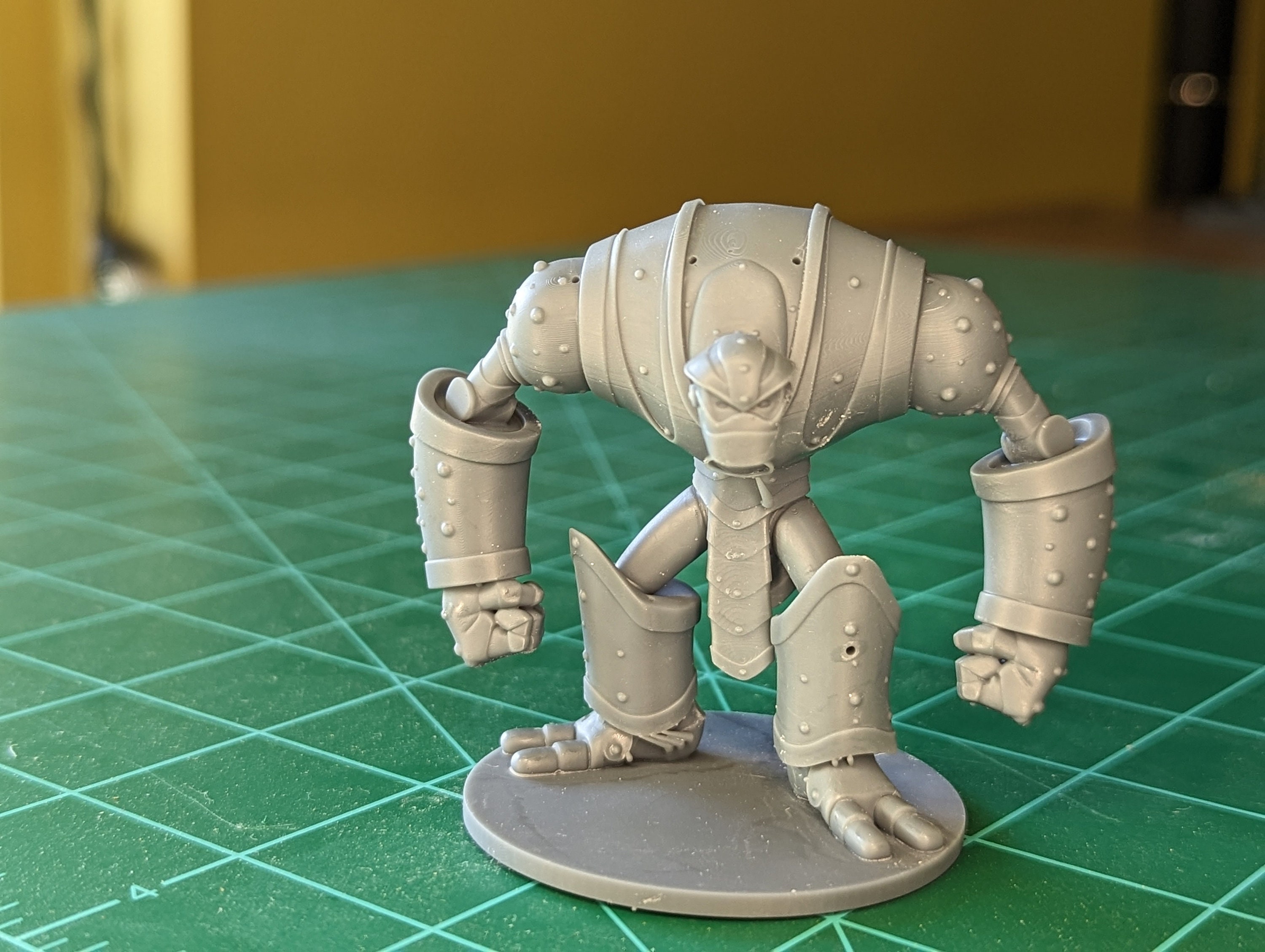 Unpainted Mithral Golem Miniature Resin Figurine for Dnd, Fantasy RPG ...