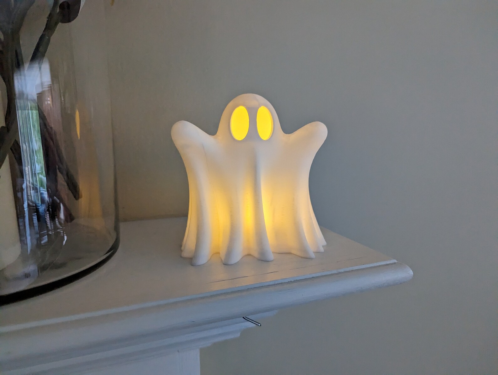 Cute Ghost With Tea Light - Halloween Decoration With LED Tea Light ...