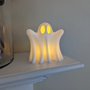 Cute Ghost With Tea Light - Halloween Decoration With LED Tea Light ...