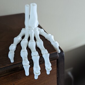 3D Printed Skeleton Hand Halloween Decor, Gothic Elegance, Eco-friendly ...