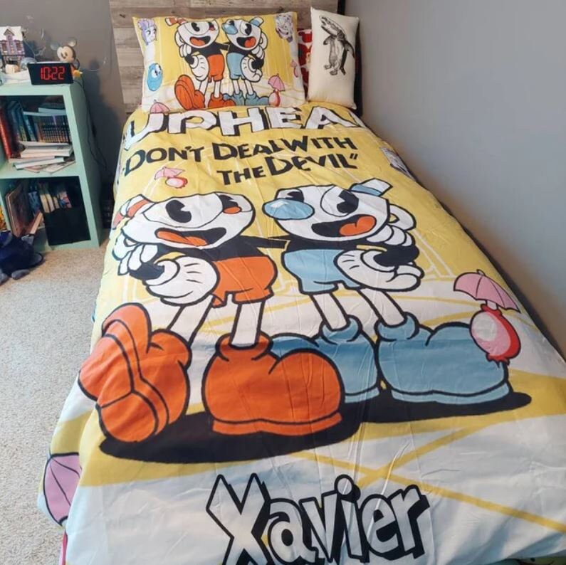 Poppy Playtime Personalized Bedding Set, Huggy Wuggy Gamer Custom Name ...