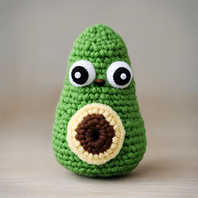 Amigurumi Avocado PDF Pattern, Cute Crochet Avocado Pattern, DIY Home ...