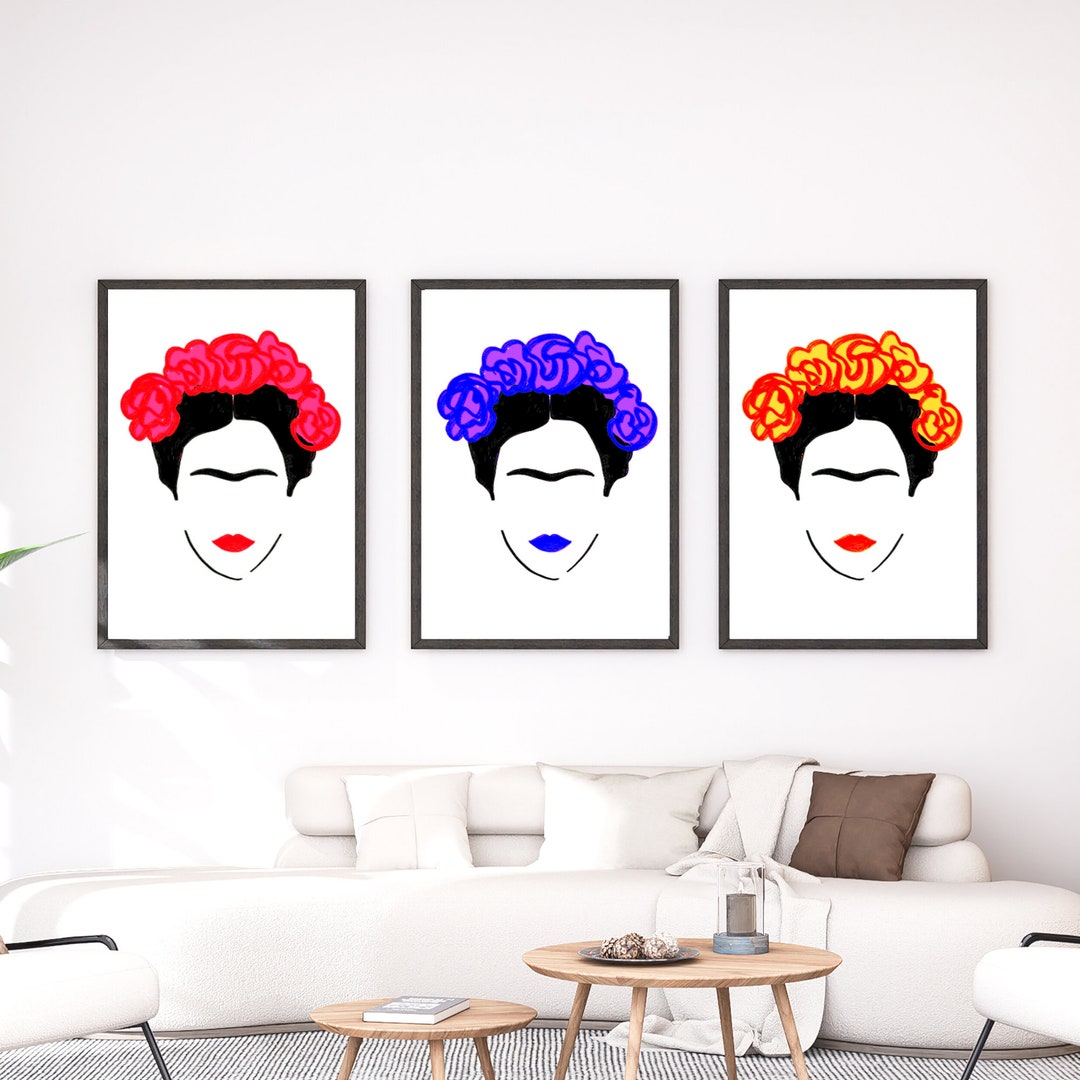 Frida Kahlo Print, Frida Wall Art, Frida Printable, Frida Kahlo Pop Art ...