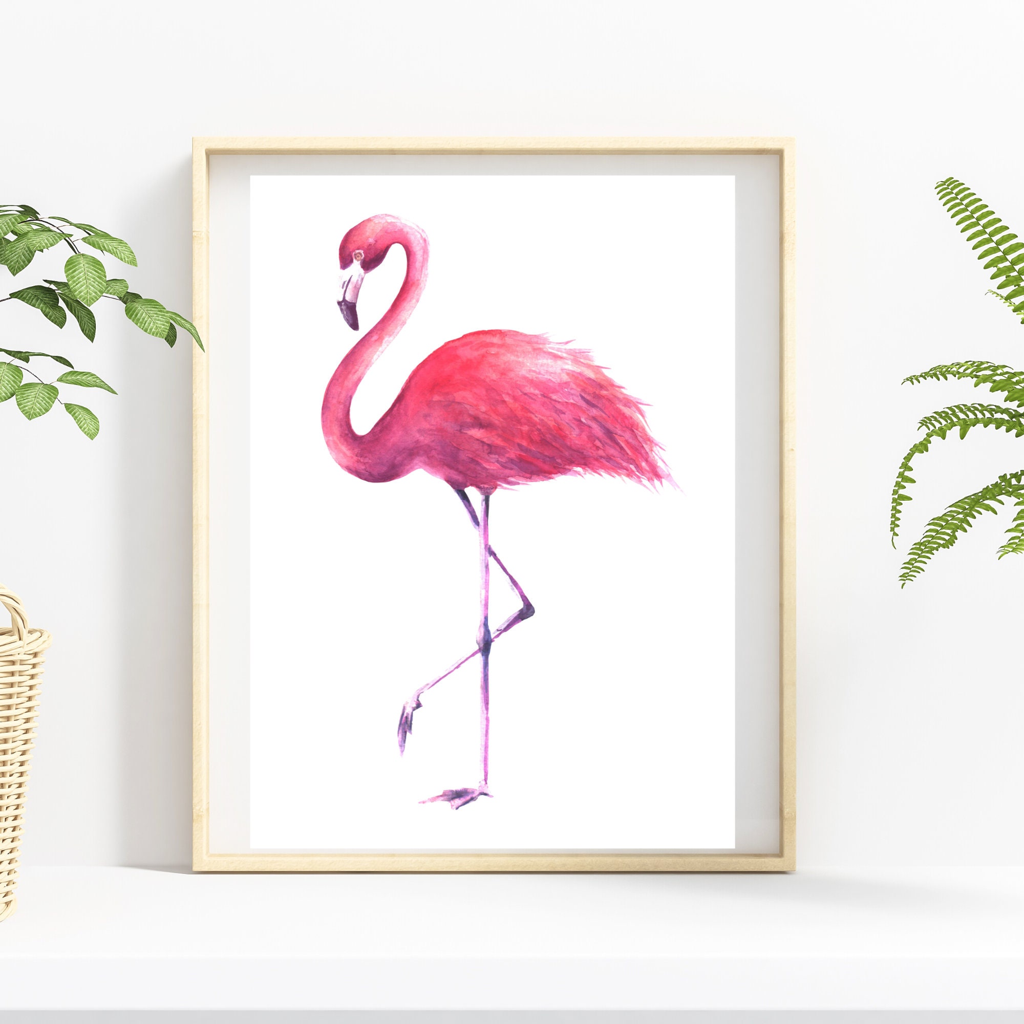 Flamingo Printable, Neon Flamingo Print, Flamingo Pop Art, Flamingo ...