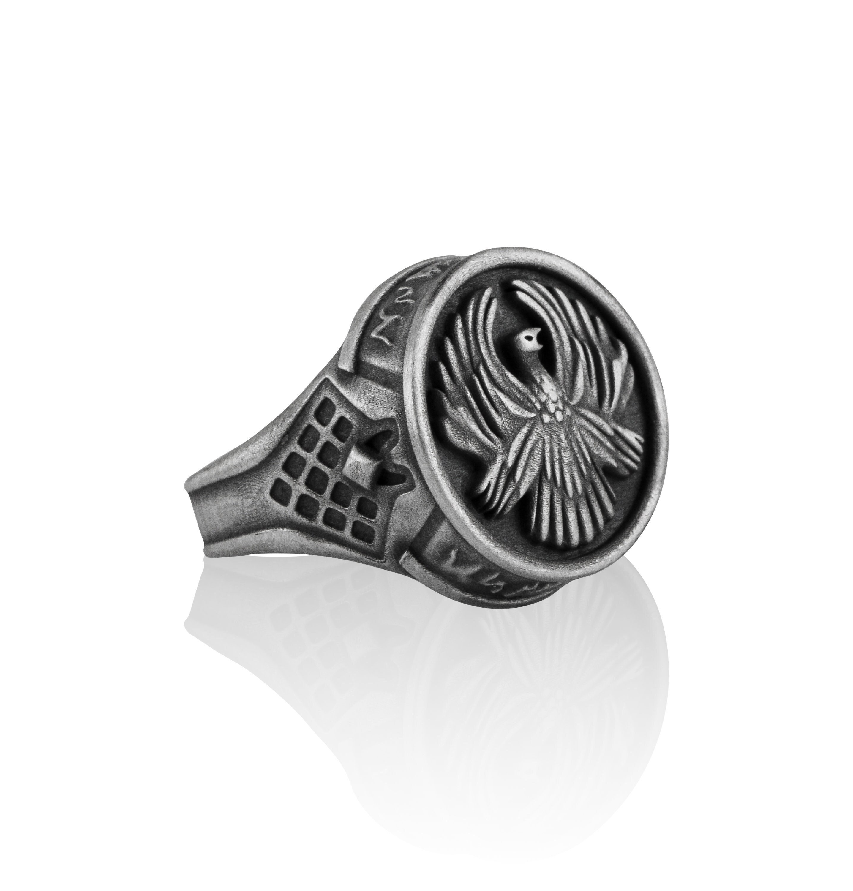 Duke Leto Atreides Dune Signet Ring in Sterling Silver, Handmade ...