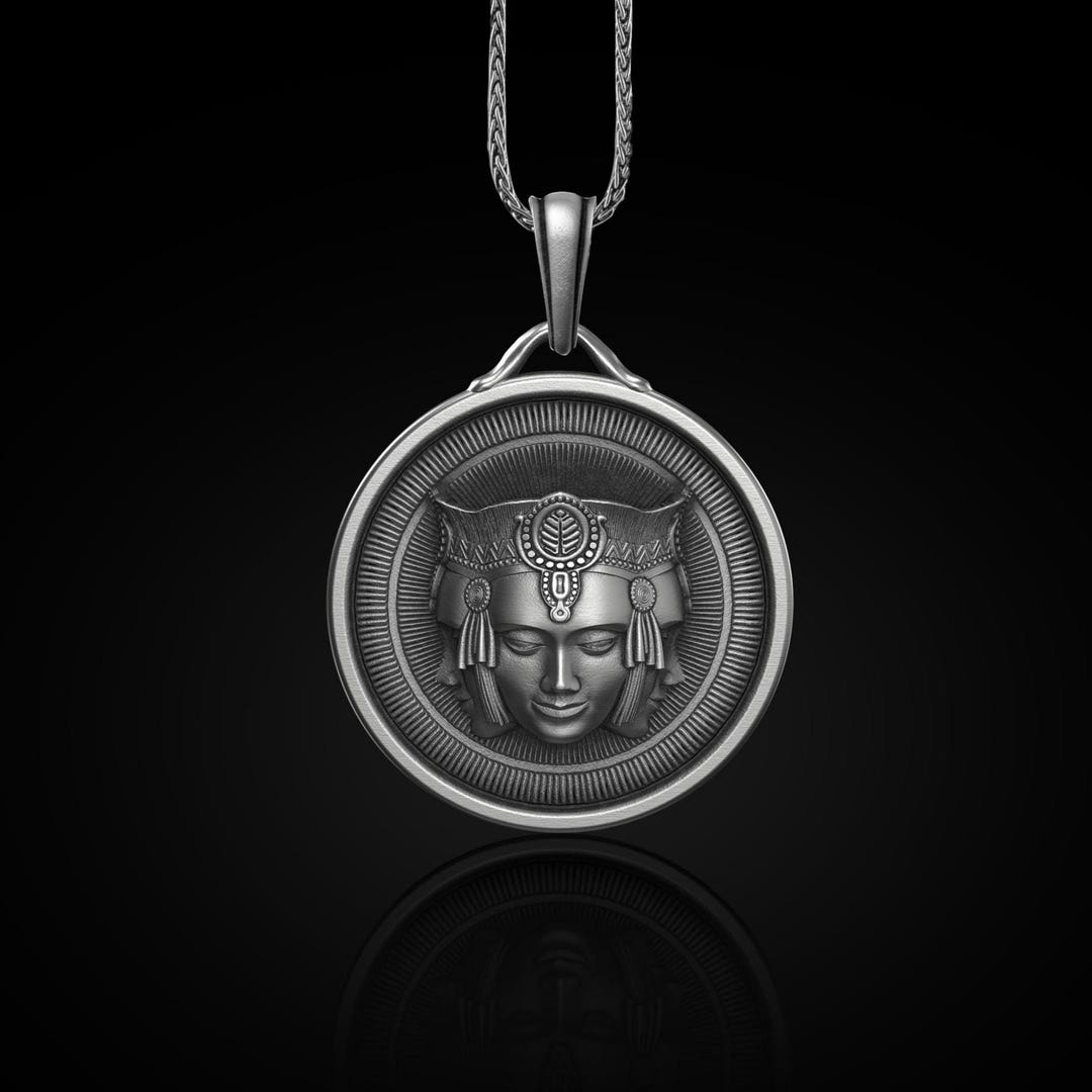 925 Sterling Silver Brahma Pendant: Hindu God Necklace - Etsy