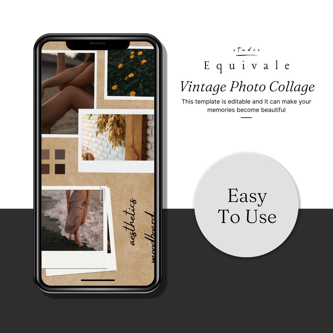 Editable Photo Collage Gift Aesthetic Photo Collage Pic - Etsy