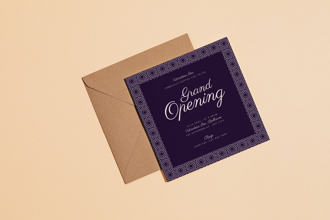 Grand Opening Invitation Launch Party Invitation Store - Etsy