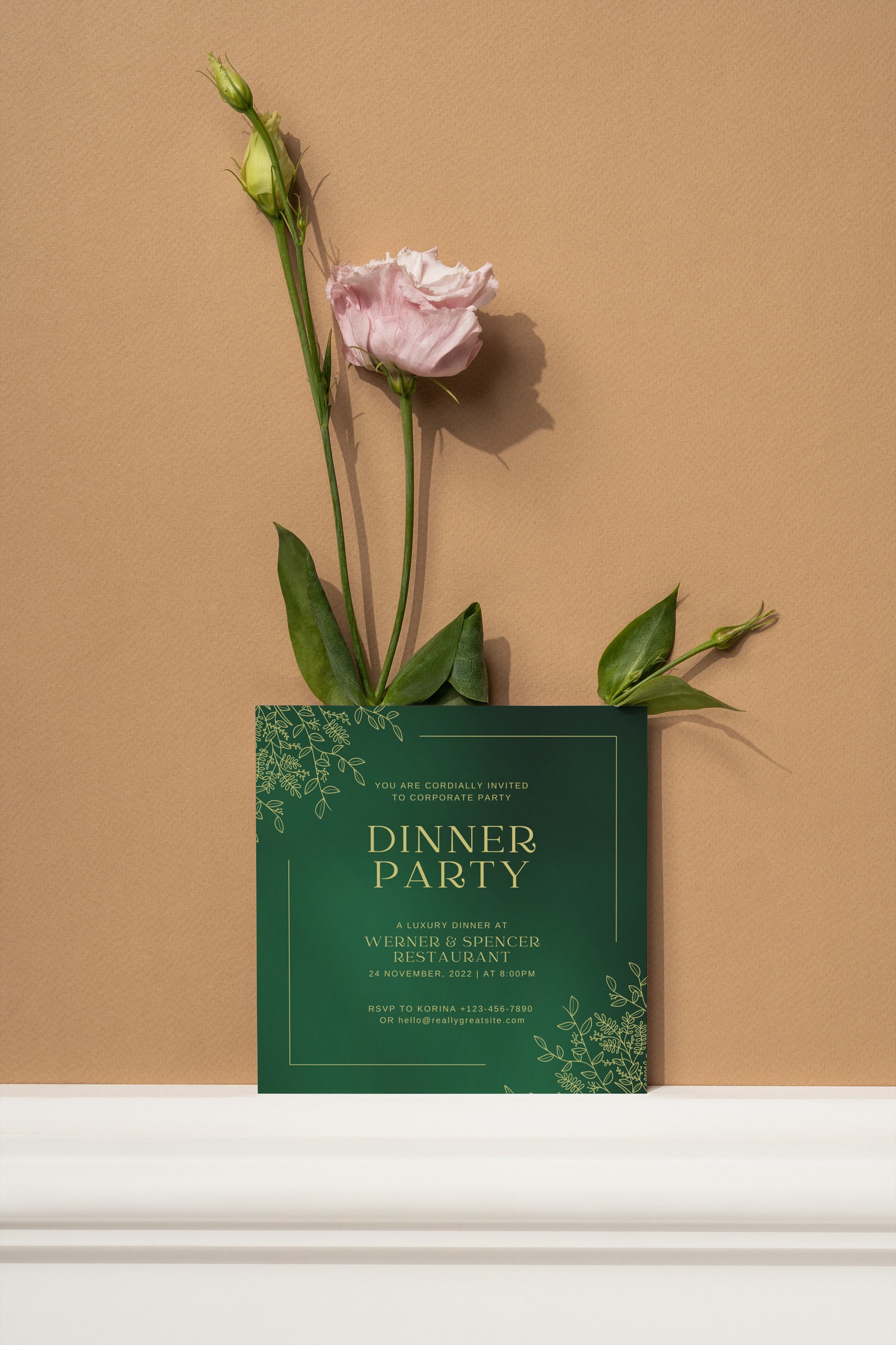 Dinner Business Party Invitation Corporate Dinner Invite - Etsy