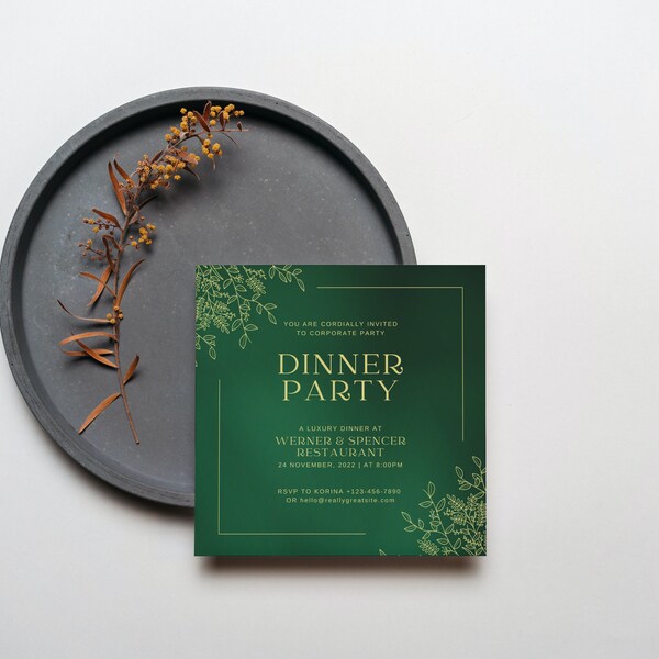 Corporate Dinner Invitation - Etsy