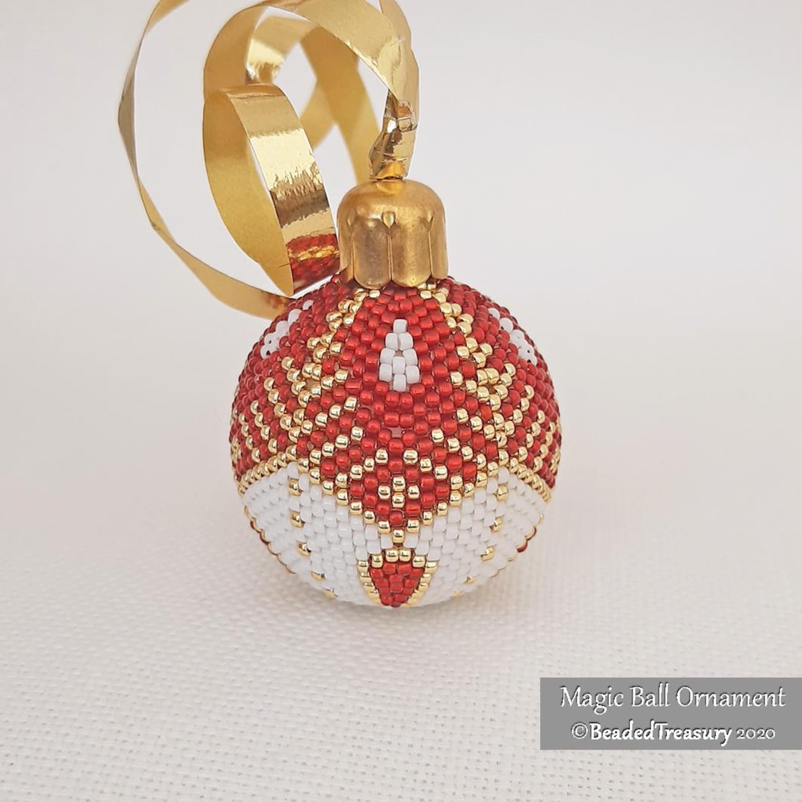 MAGIC BALL, 3D Peyote Beading Pattern, Instructions for Christmas ...