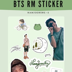 BTS NAMJOON Stickers-bts Rm Sticker-for Laptop,planner and Phone Case ...