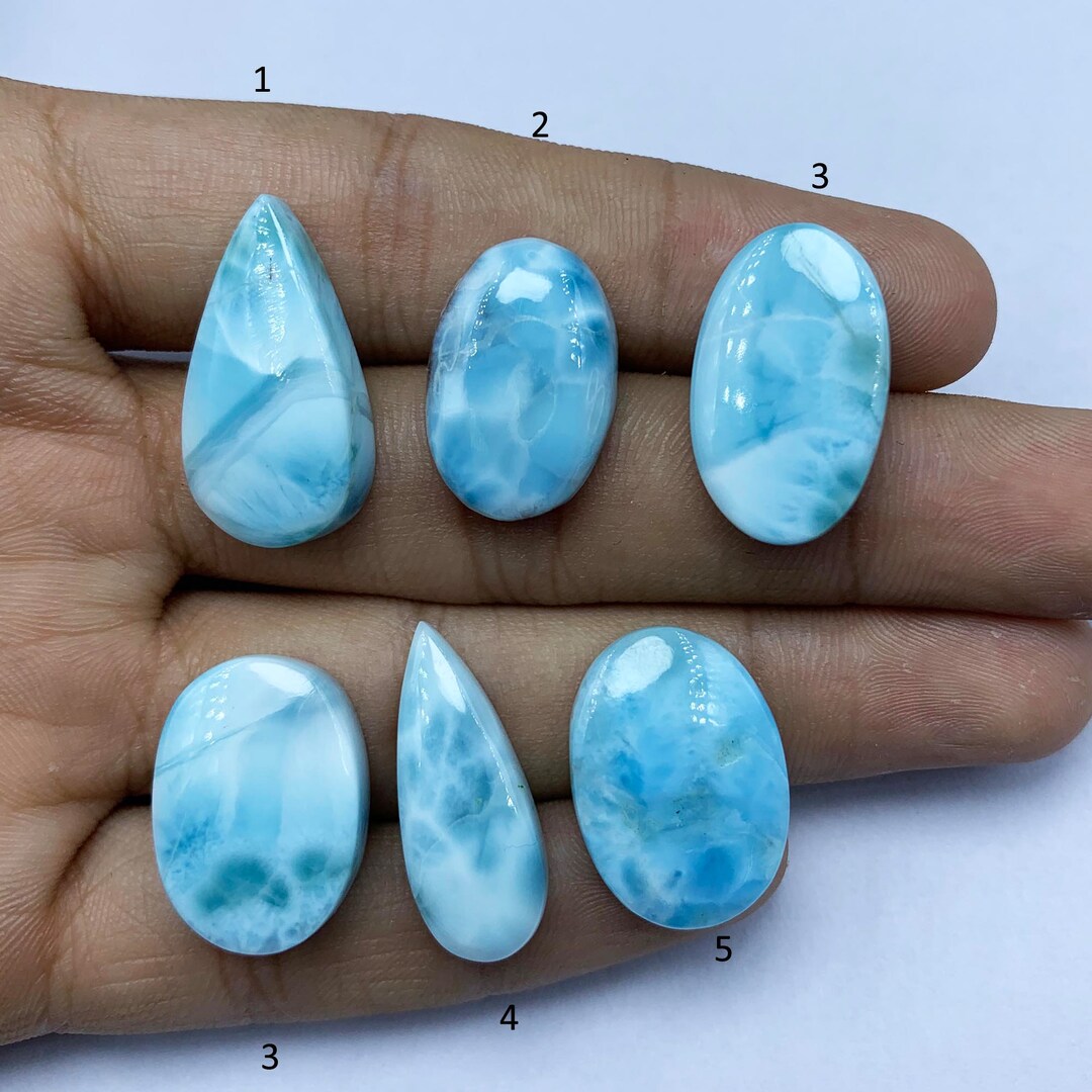 Genuine Larimar Gemstone, Dominican Republic Stone ,pectolite Natural ...